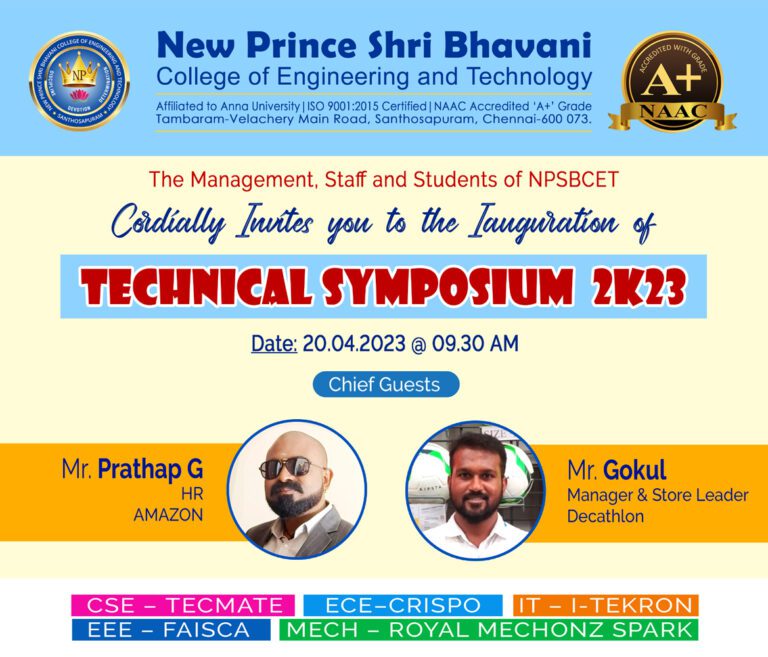 Symposium 2023 20_04_2023 | New Prince Shri Bhavani College of ...