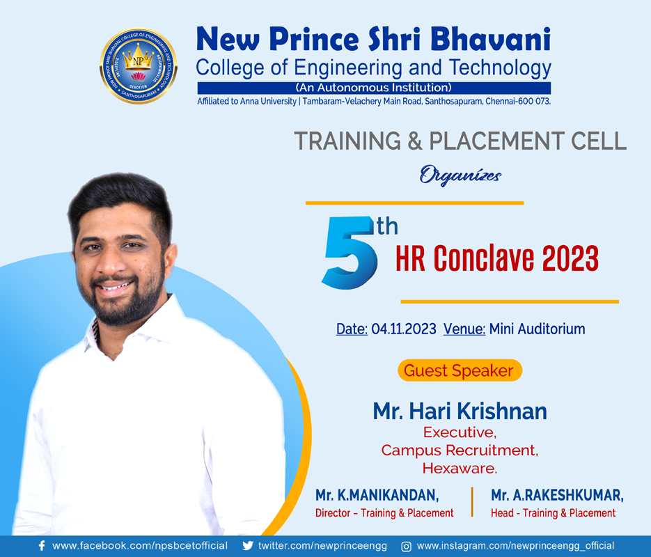HR conclave 23 copy | New Prince Shri Bhavani College of Engineering ...